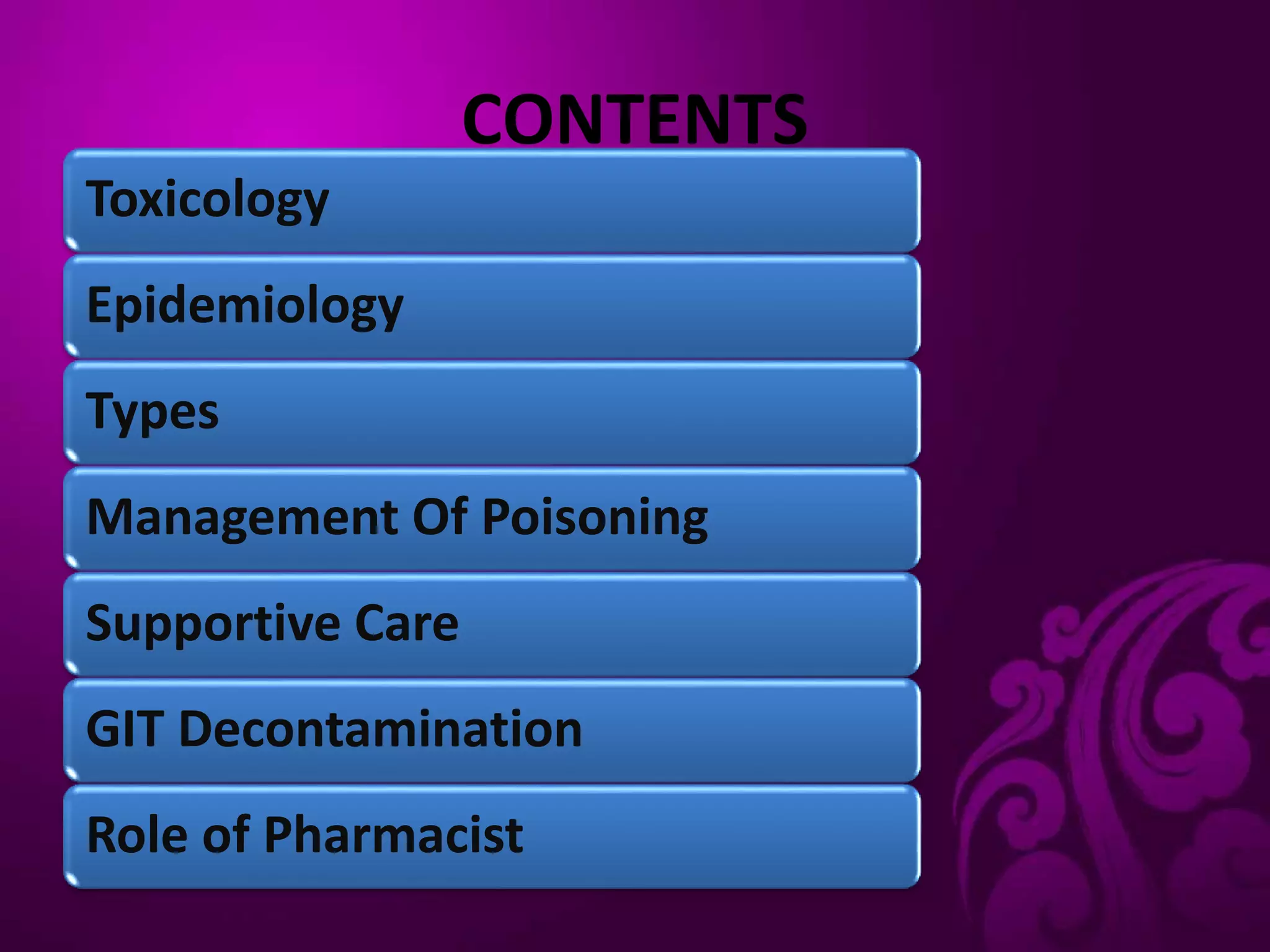 Toxicology, General Managment and Role of Pharmacist | PPTX