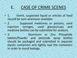 SPECIMENS SUBMISSION FOR FORENSICTOXICOLOGICAL ANALYSIS | PPTX