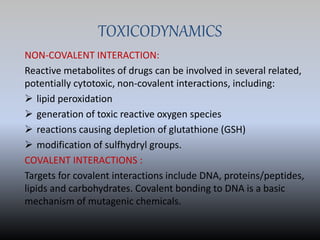 Principle o f Toxicology and ADR | PPTX