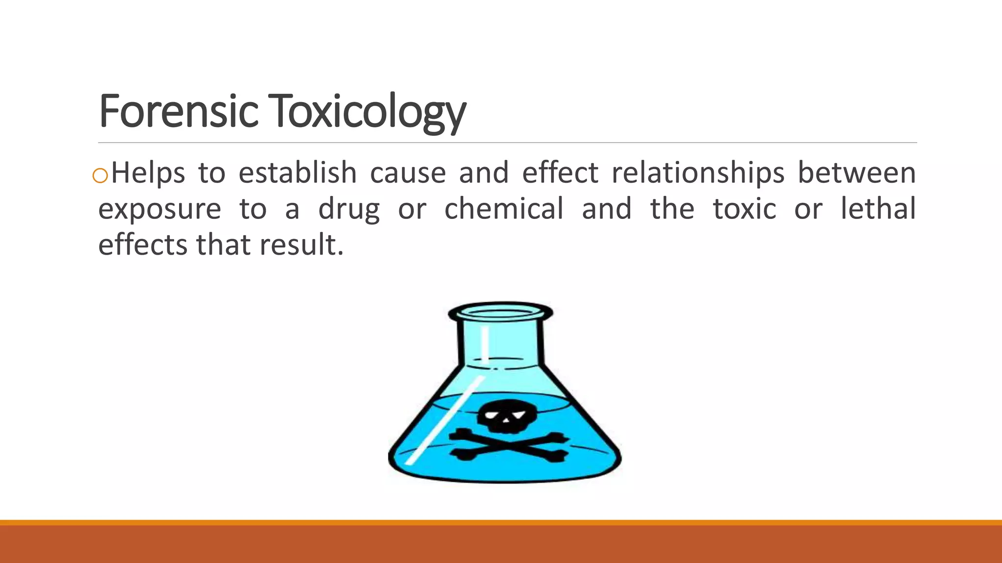 Introduction to Toxicology and Forensic Toxilogical Examination and it ...