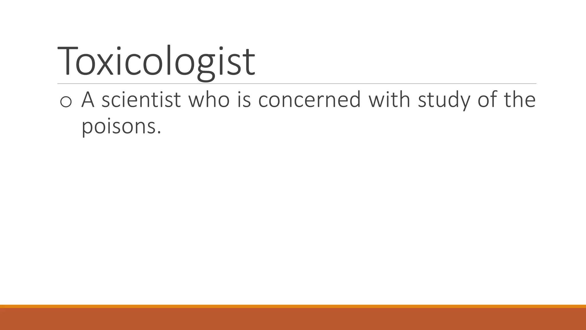 Introduction to Toxicology and Forensic Toxilogical Examination and it ...