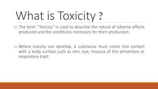 Introduction to Toxicology and Forensic Toxilogical Examination and it ...