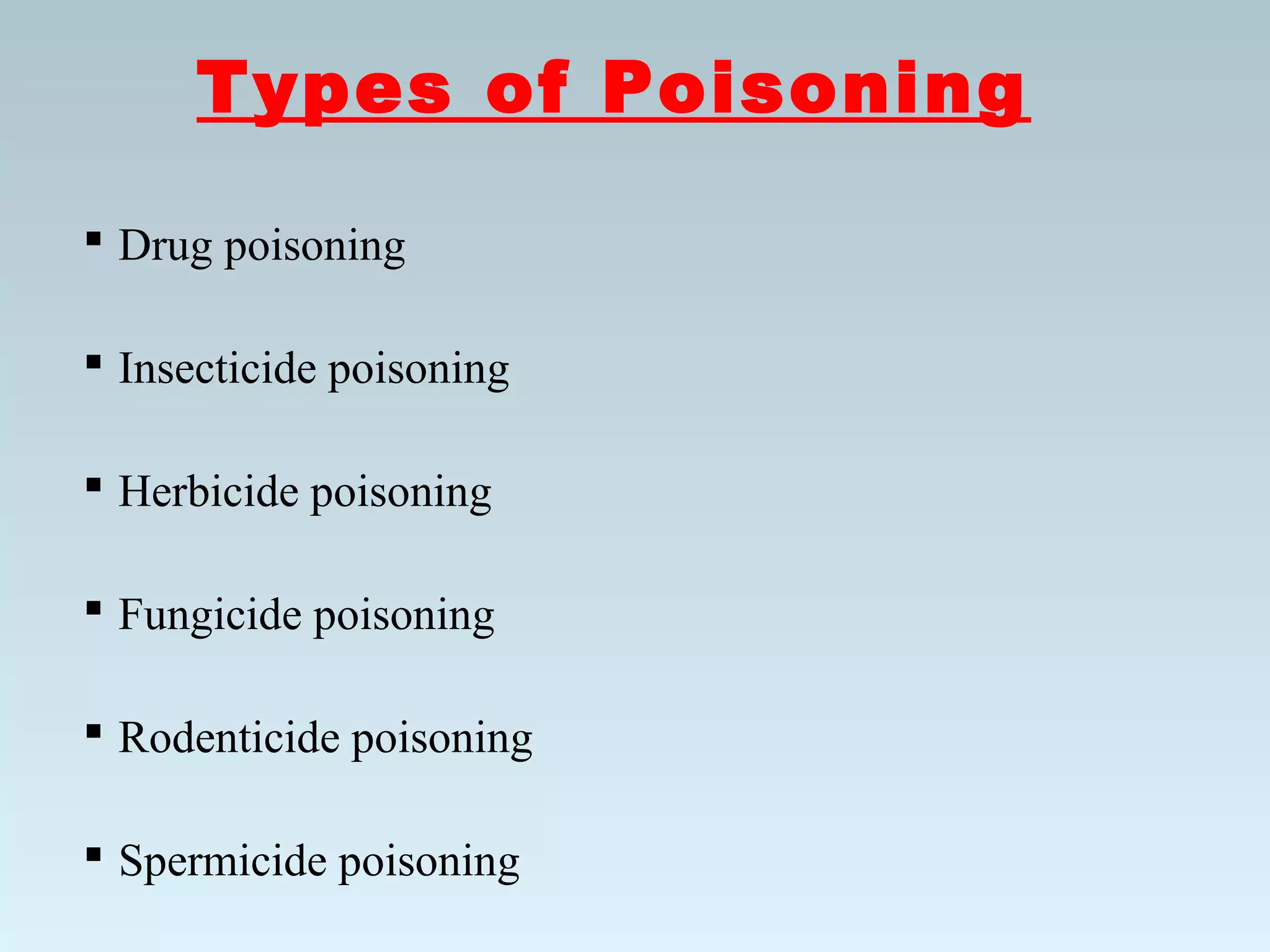Drug Overdose and its Management - Antidotes | PPT