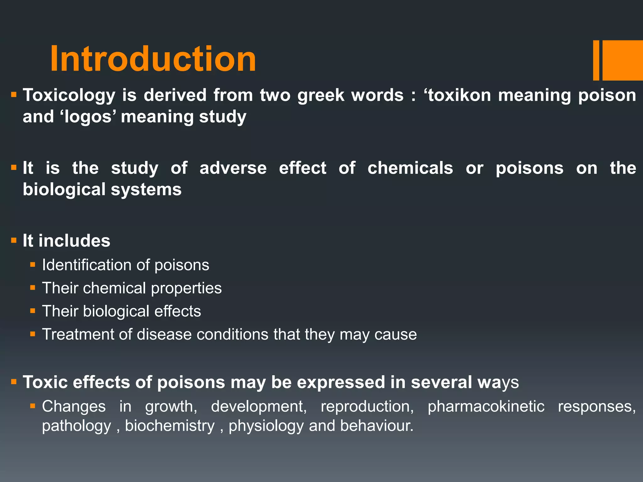 Toxicology | PPTX