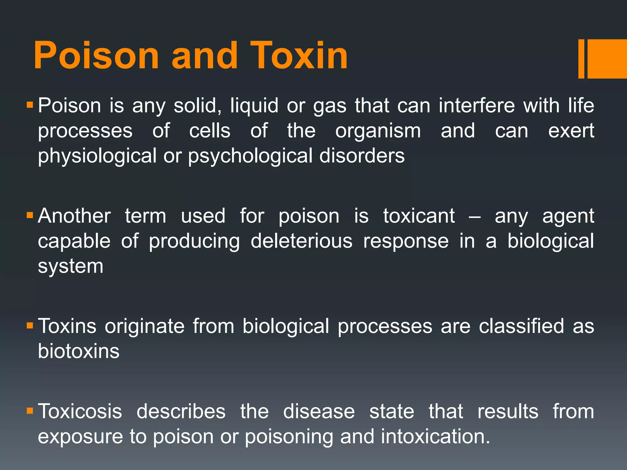 Toxicology | PPTX