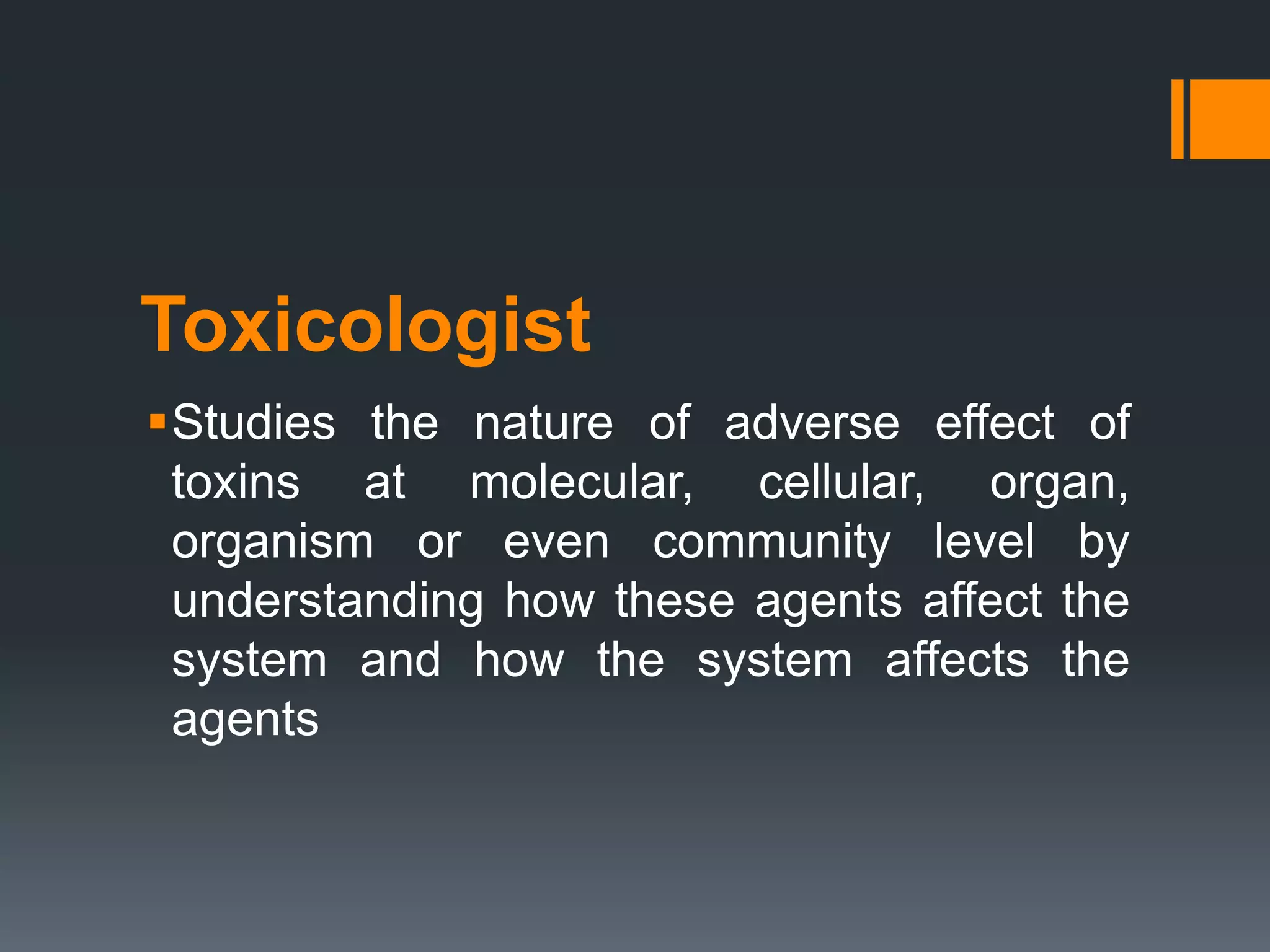 Toxicology | PPTX