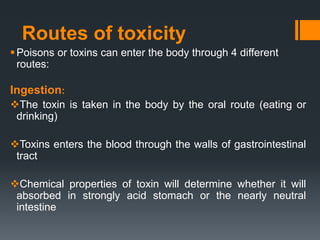 Toxicology | PPTX