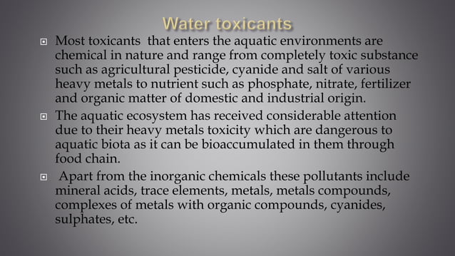 TOXICANTS AFFECTING ENVIRONMENTAL | PPTX | Indoor Environmental Quality ...