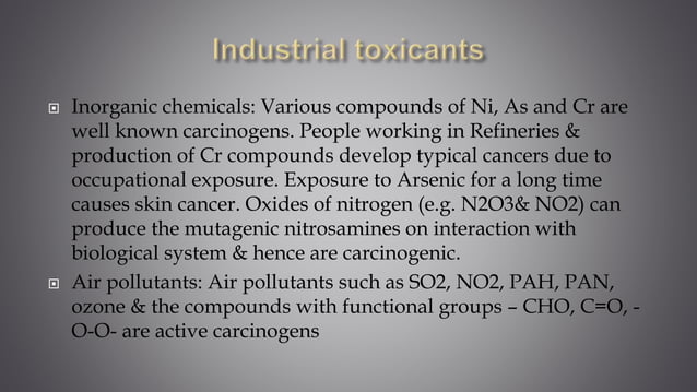 TOXICANTS AFFECTING ENVIRONMENTAL | PPTX | Indoor Environmental Quality ...