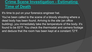 Toxicology investigation of a poison death | PPTX