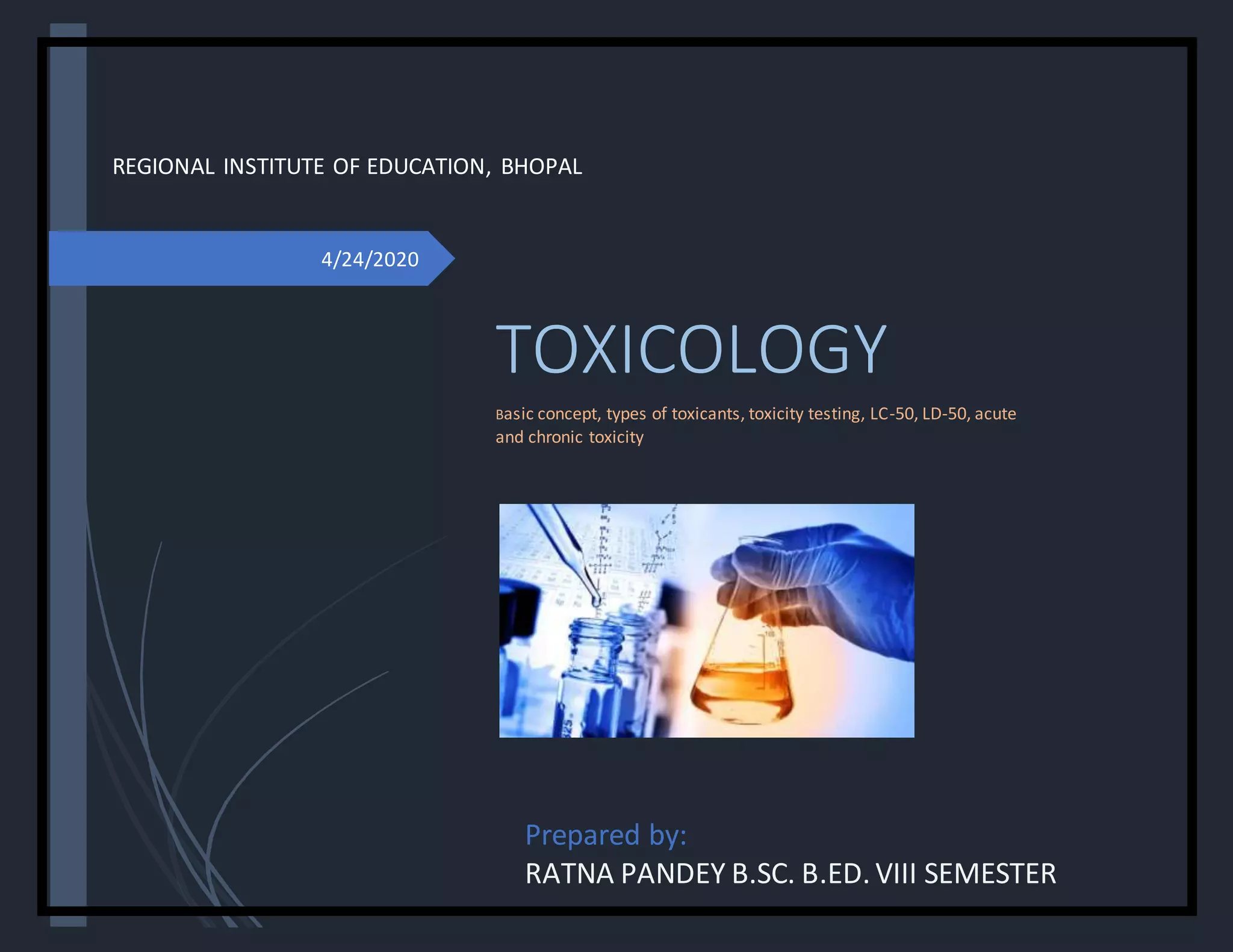 Introduction to toxicology | DOCX