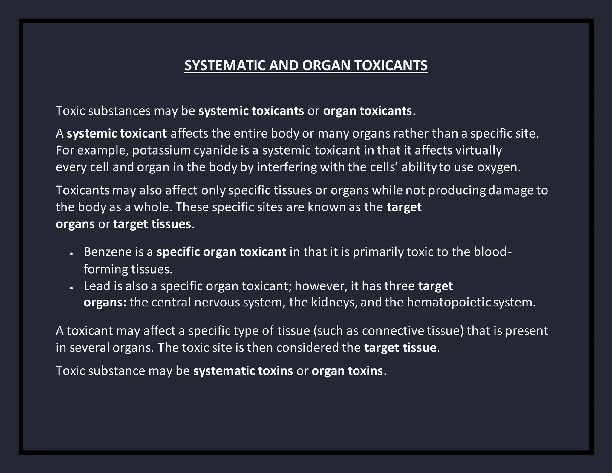 Introduction to toxicology | DOCX