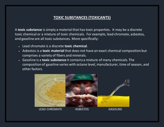 Introduction to toxicology | DOCX