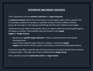 Introduction to toxicology | DOCX