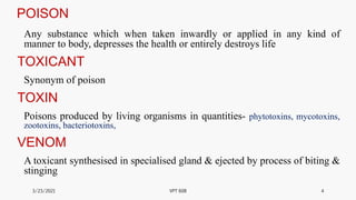 Toxicology- Scope and Principles | PPTX