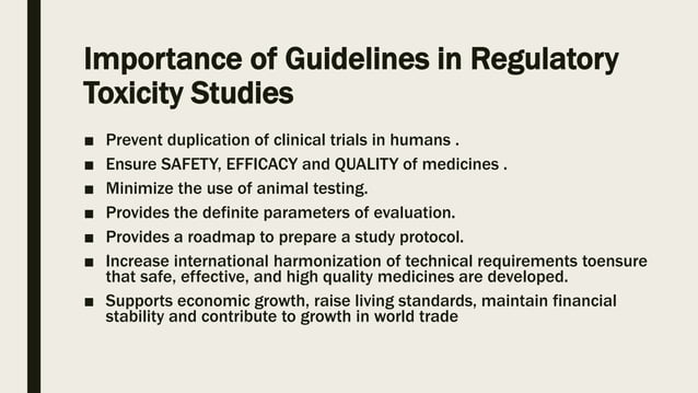 Toxicology & Regulatory Guidelines for Conducting Toxicity Study | PPTX