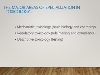 Toxicology.pptx | Chemistry | Science