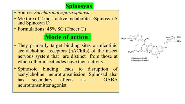 Developments in newer molecules of insecticide the modes of action and ...