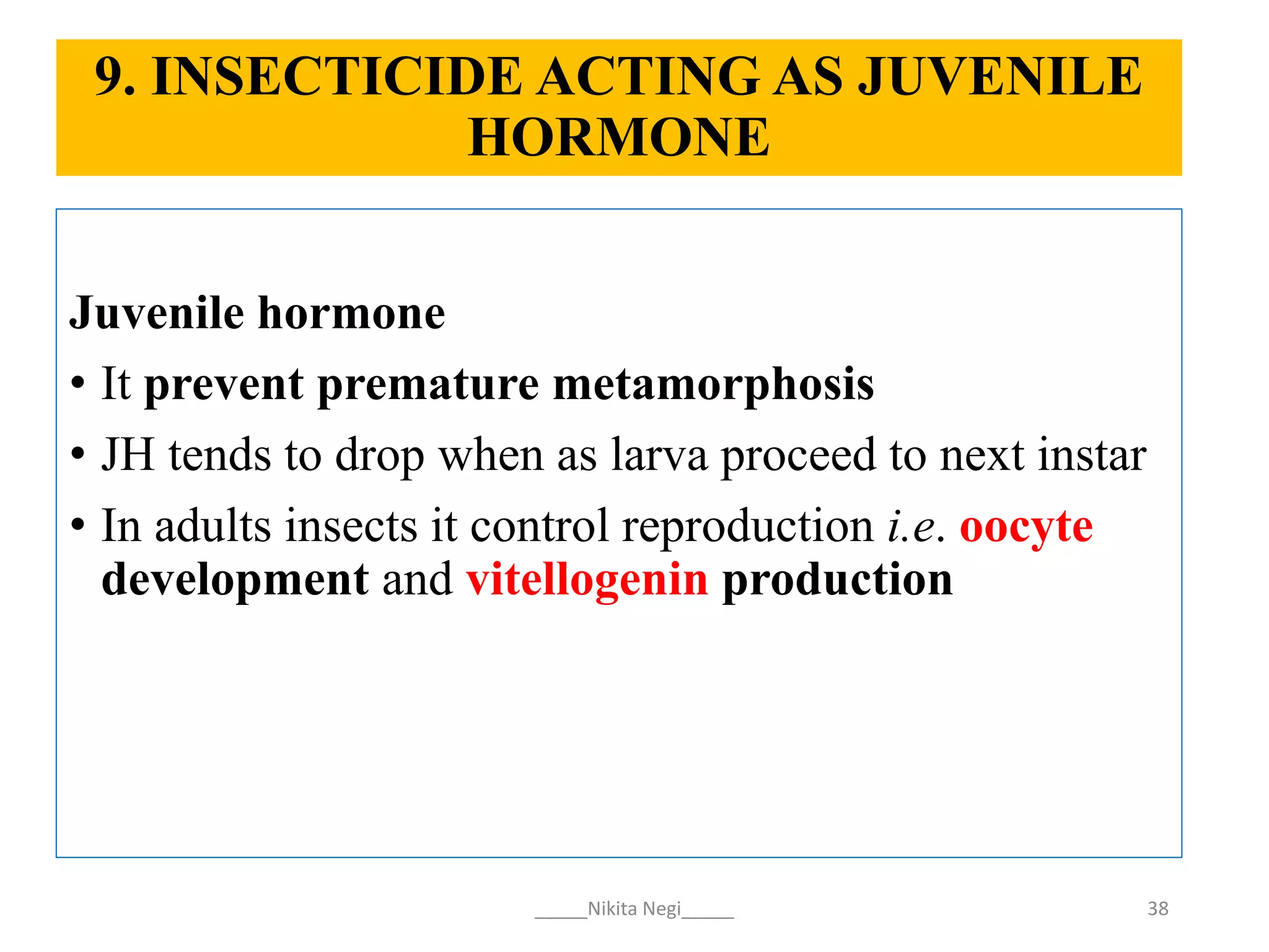 Biochemical and physiological target sites of insecticides on insect | PPTX