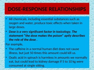 TOXICOLOGY HEAVY METALS DOSES AND RESPONSE | PPTX