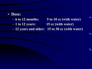 Toxicology Gut Decontam. | PPT