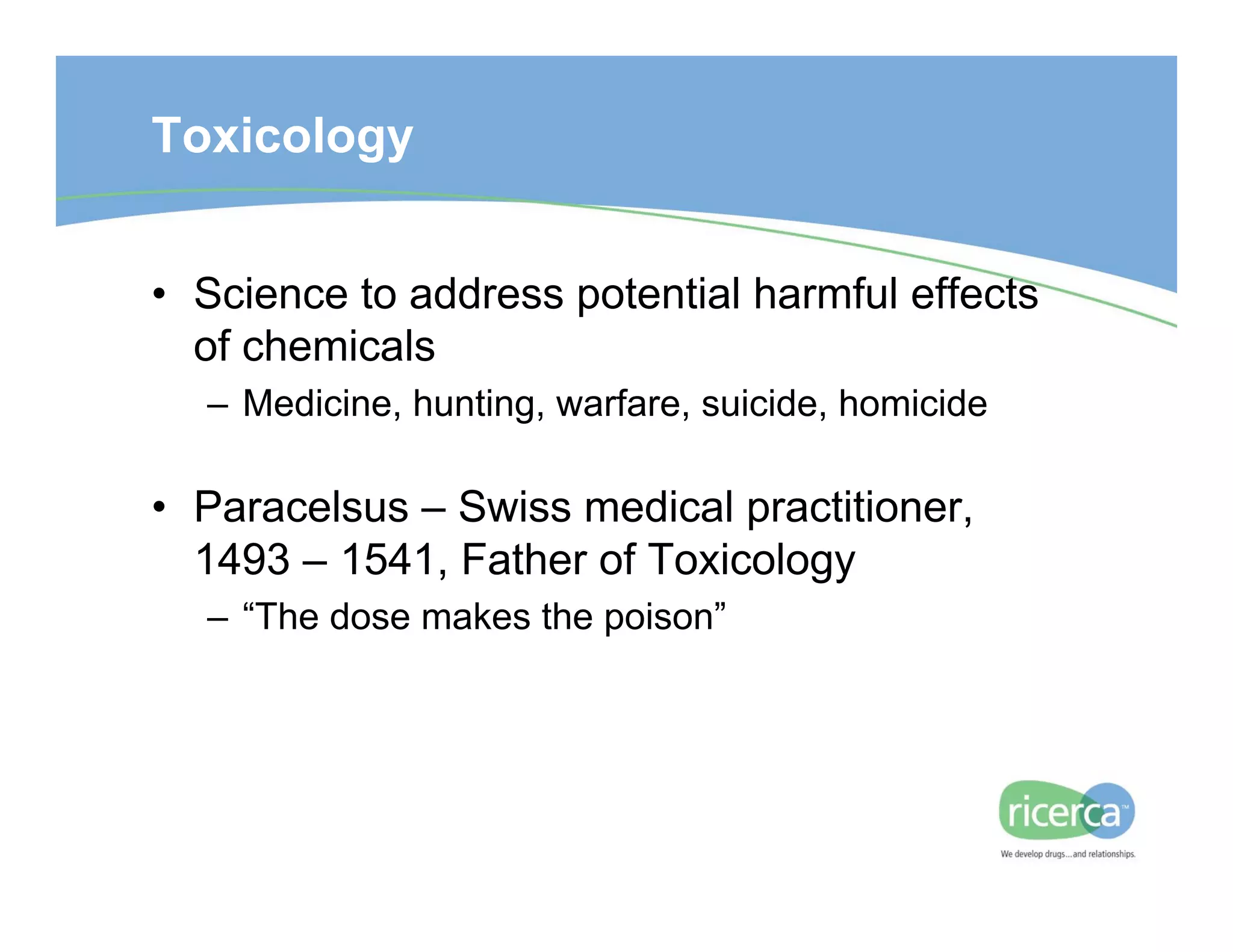 Toxicology in Drug Development | PDF