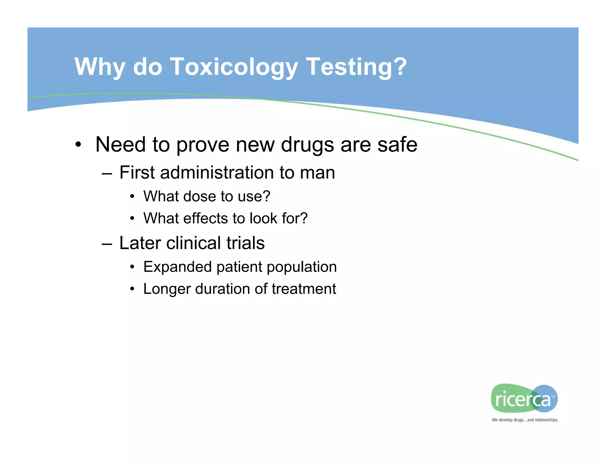 Toxicology in Drug Development | PDF