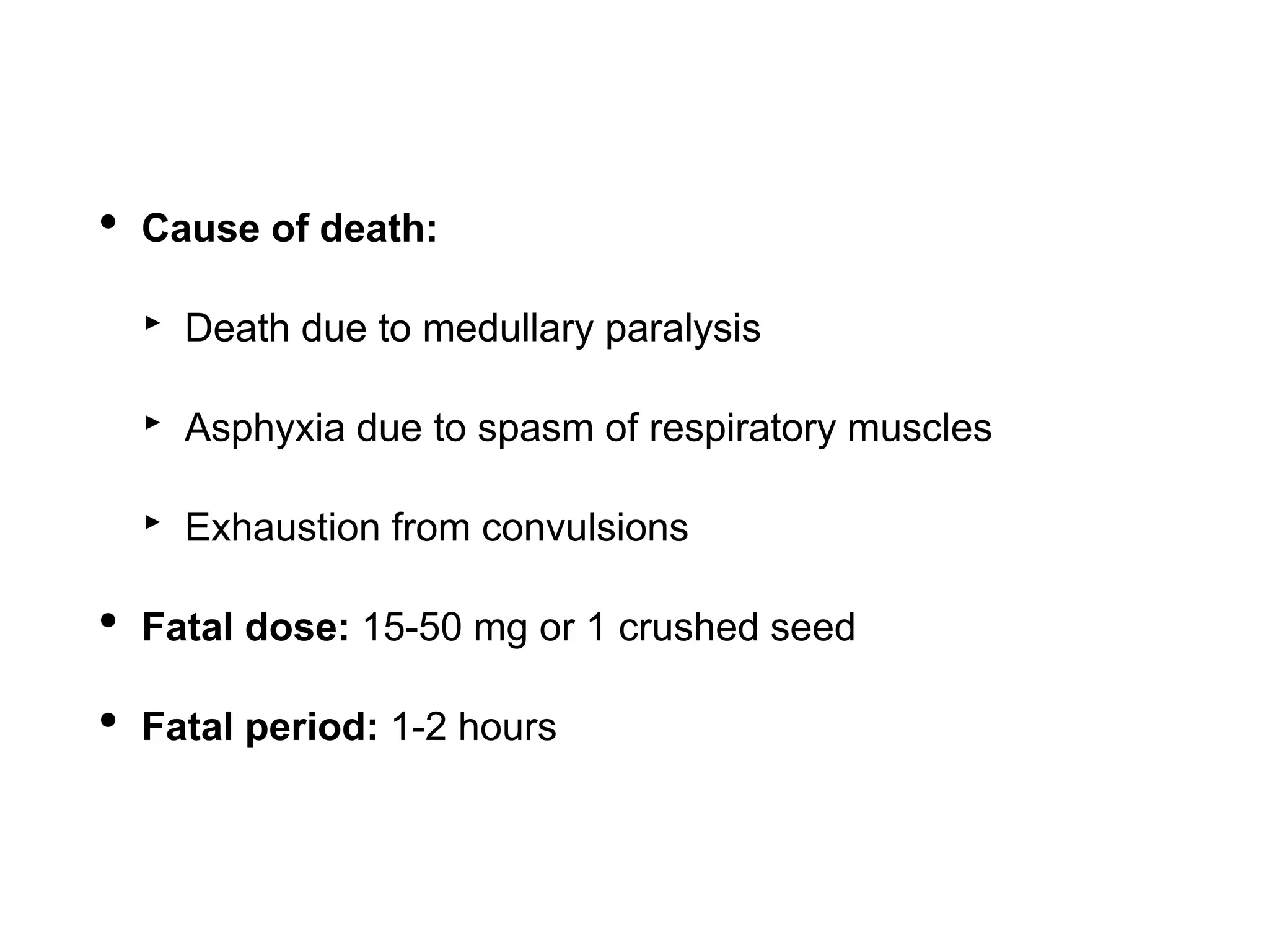 Toxicology - Strychnine / strychnos nux-vomica poisoning | PPTX