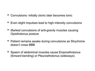 Toxicology - Strychnine / strychnos nux-vomica poisoning | PPTX