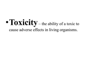 Toxicology 1 | PPT