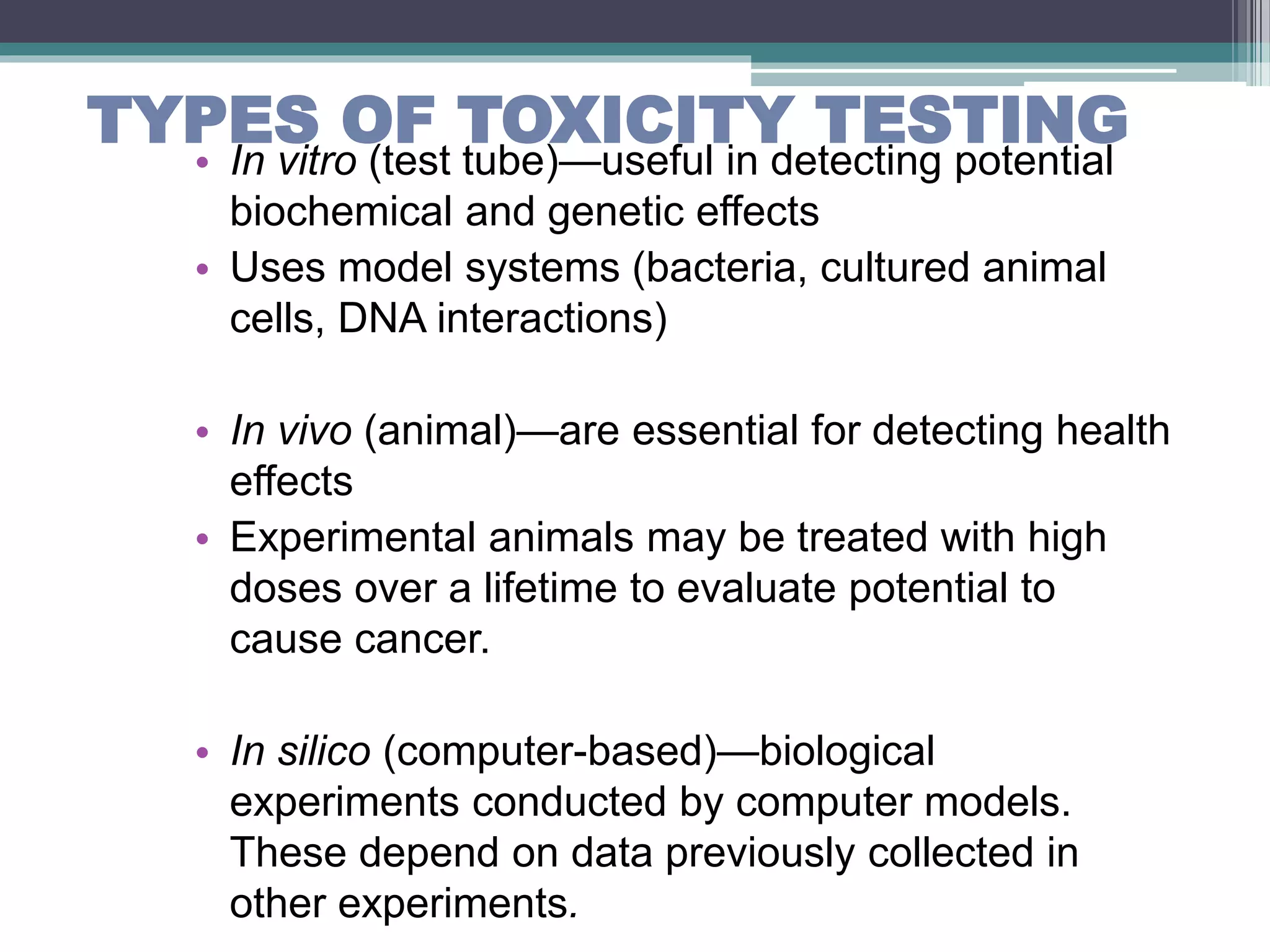 Toxicology and its types by Kashikant Yadav | PPTX