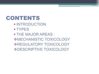 Toxicology and its types by Kashikant Yadav | PPTX