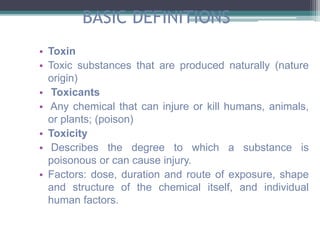 Toxicology and its types by Kashikant Yadav | PPTX