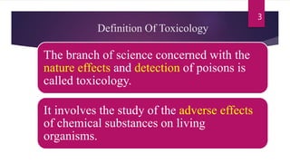 Introduction to Toxicology | PPT