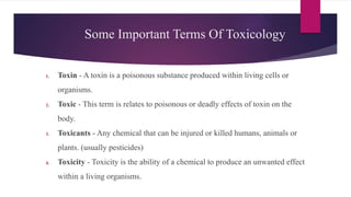 Introduction to Toxicology | PPT