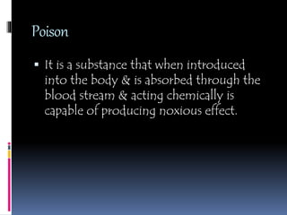 forensic Toxicology | PPTX