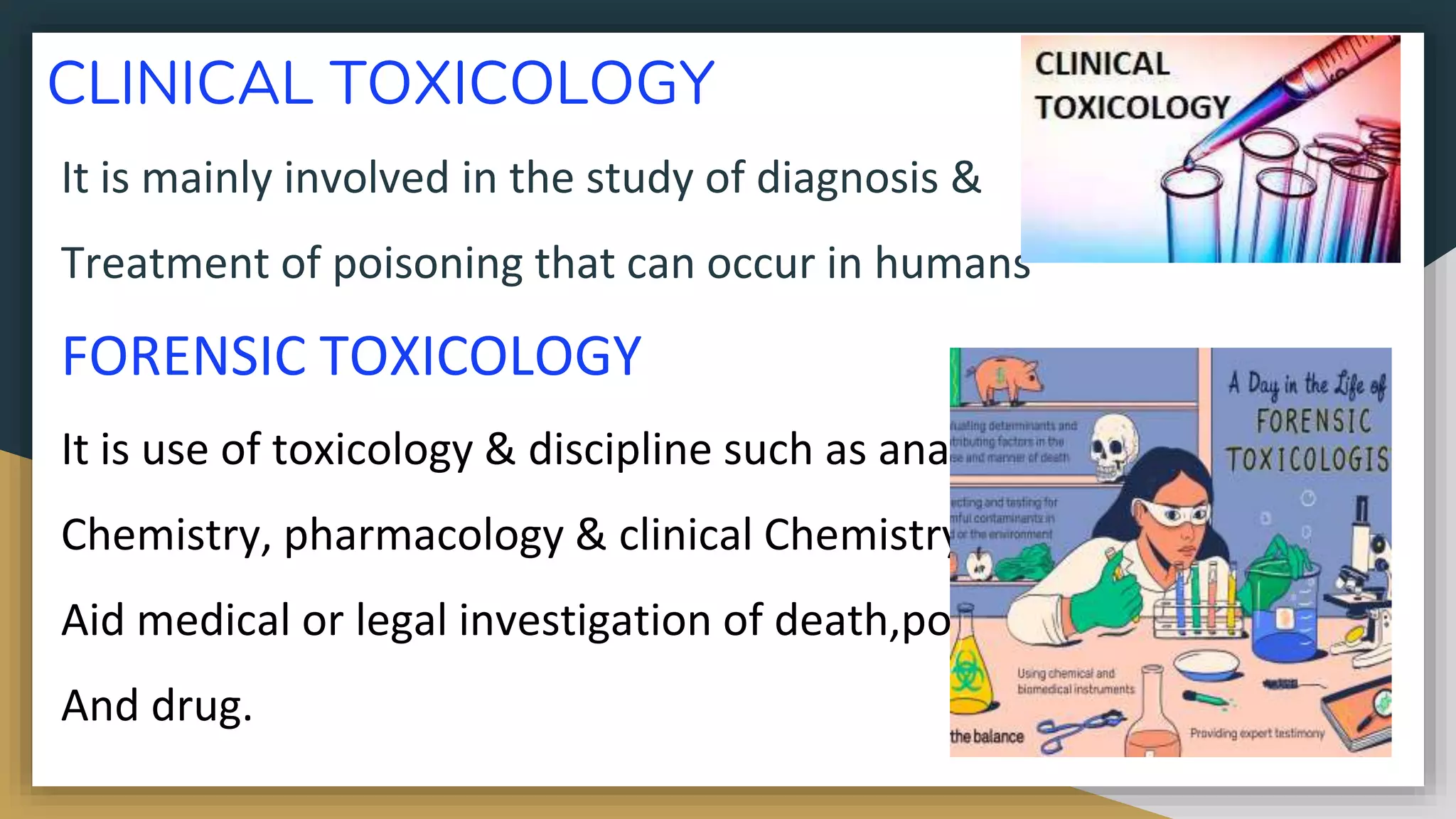 TOXICOLOGY AND ITS TYPES | PPTX