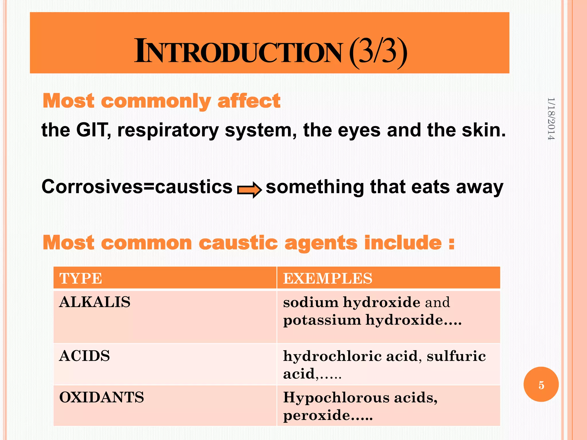 INDUSTRIAL CHEMICALS : CORROSIVES | PDF