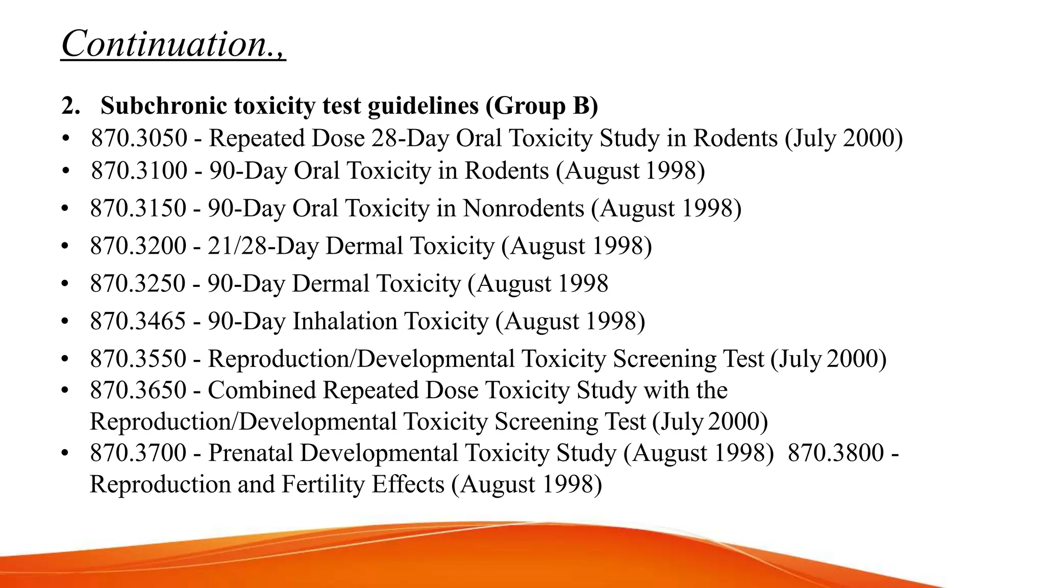 Toxicology | Definition | Types | Regulatory Guidelines | OECD ...