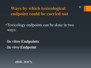 Toxicology endpoints | PDF