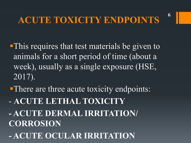 Toxicology endpoints | PDF | Chemistry | Science