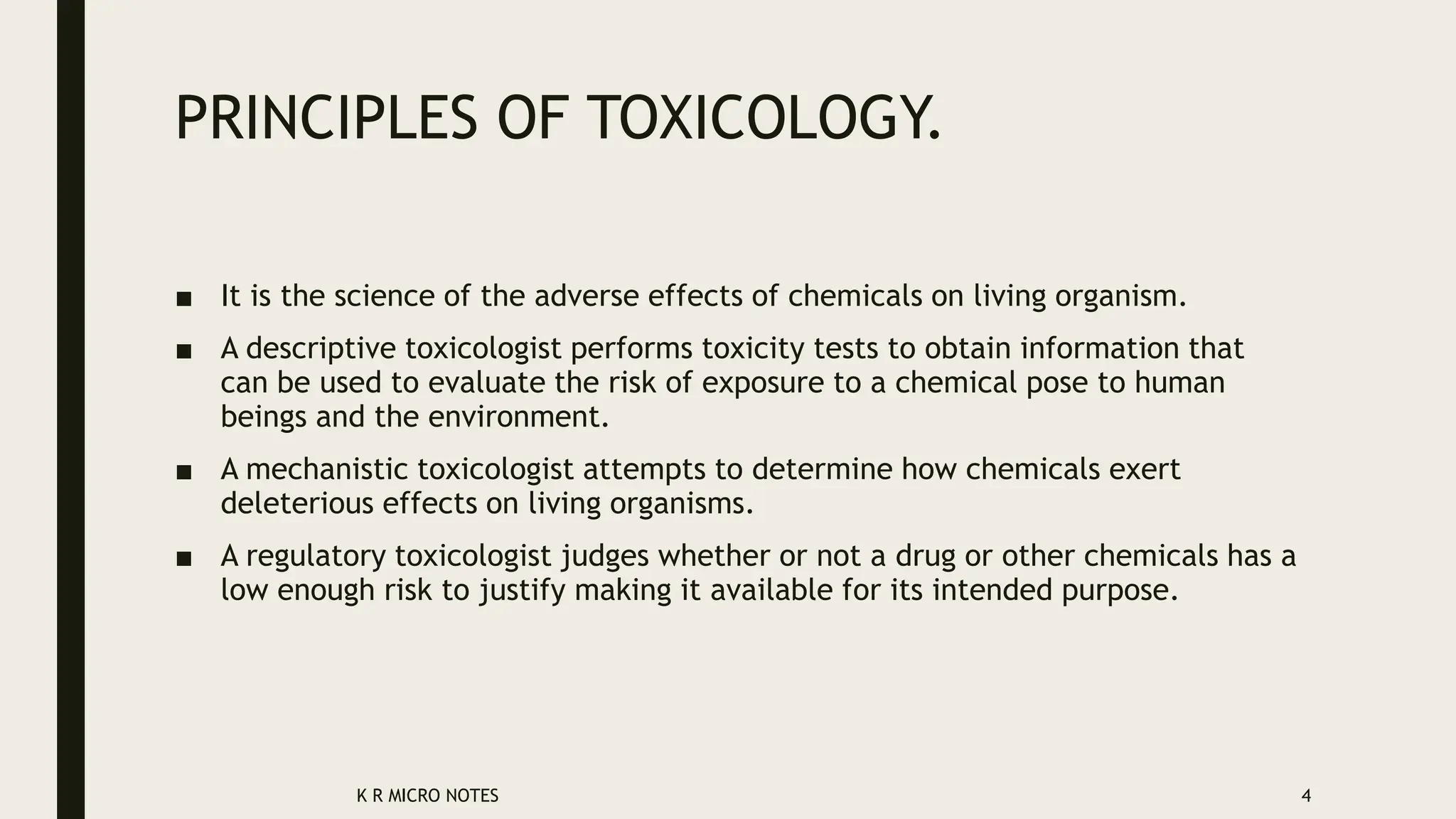 Toxicology PRINCIPLES OF TOXICOLOGY ppt. | PPTX
