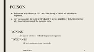 Toxicology PRINCIPLES OF TOXICOLOGY ppt. | PPTX