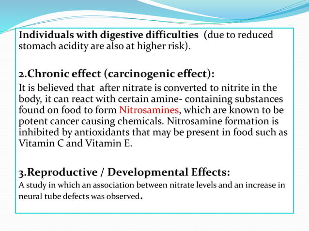 Nitrate and Nitrite poisoning | PPTX