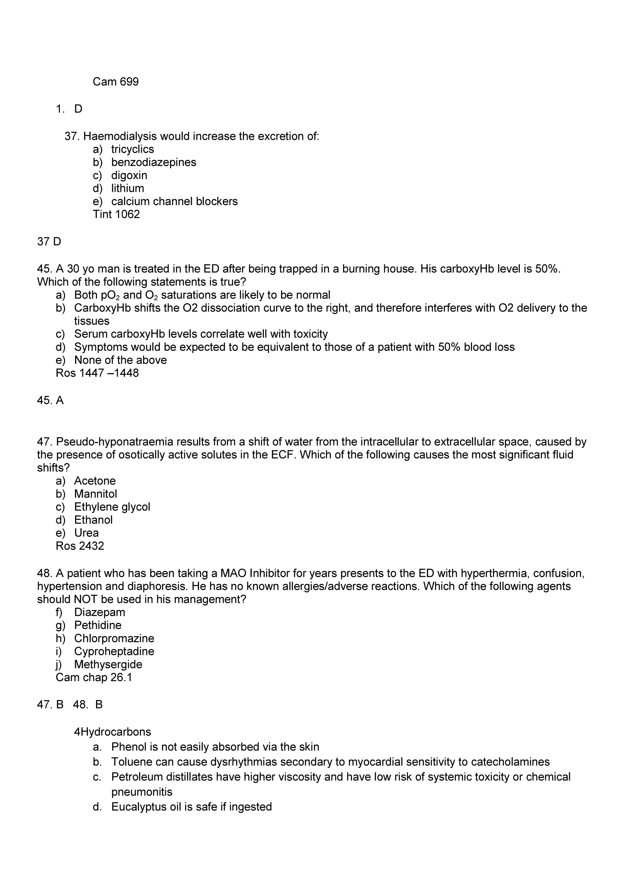 Toxicology MCQ with Answers | PDF
