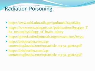 Toxicology of Acute Cerebrovascular Radiation Syndrome. | PPT