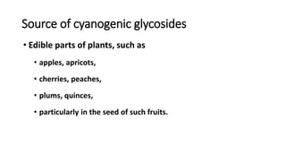 Toxicology of cardioactive & cyanogenic glycosides (1) | PPT