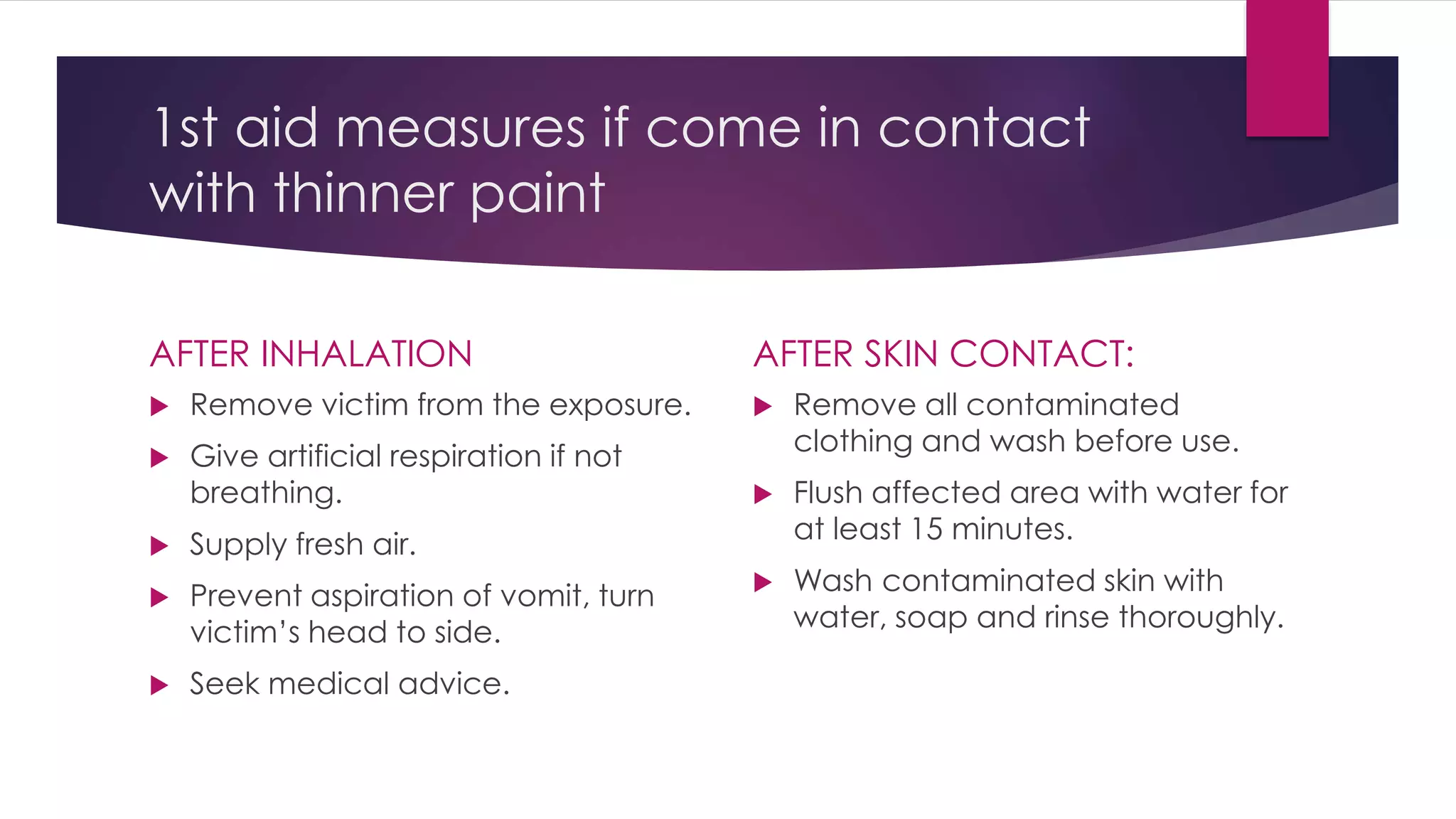 Thinner paint effects on respiration | PPTX