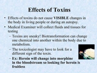 toxicology presentation of human body and different drug substance | PPT