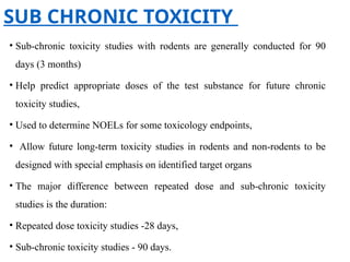 Toxicity studies and their importance | PPTX